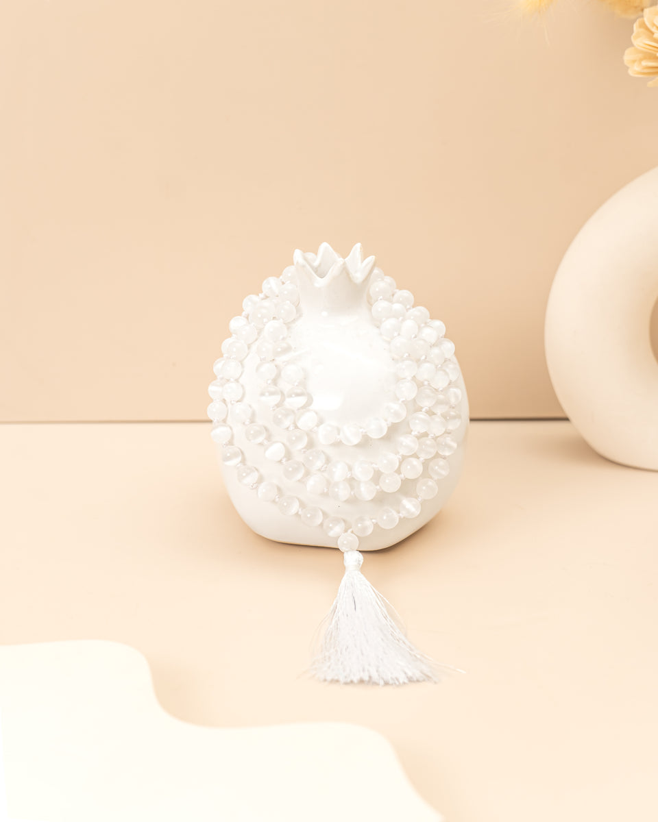 Selenite Mala – The Stardust Studio