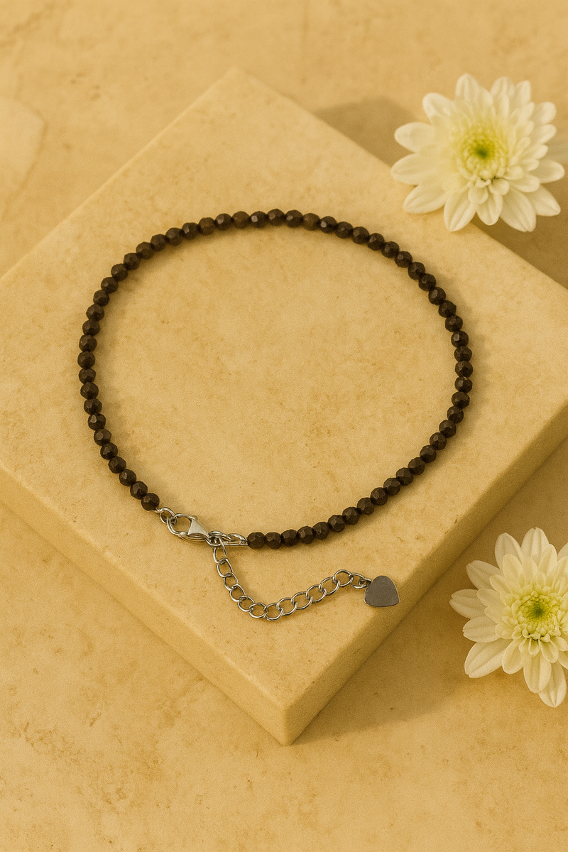 Golden Obsidian Anklet – The Stardust Studio