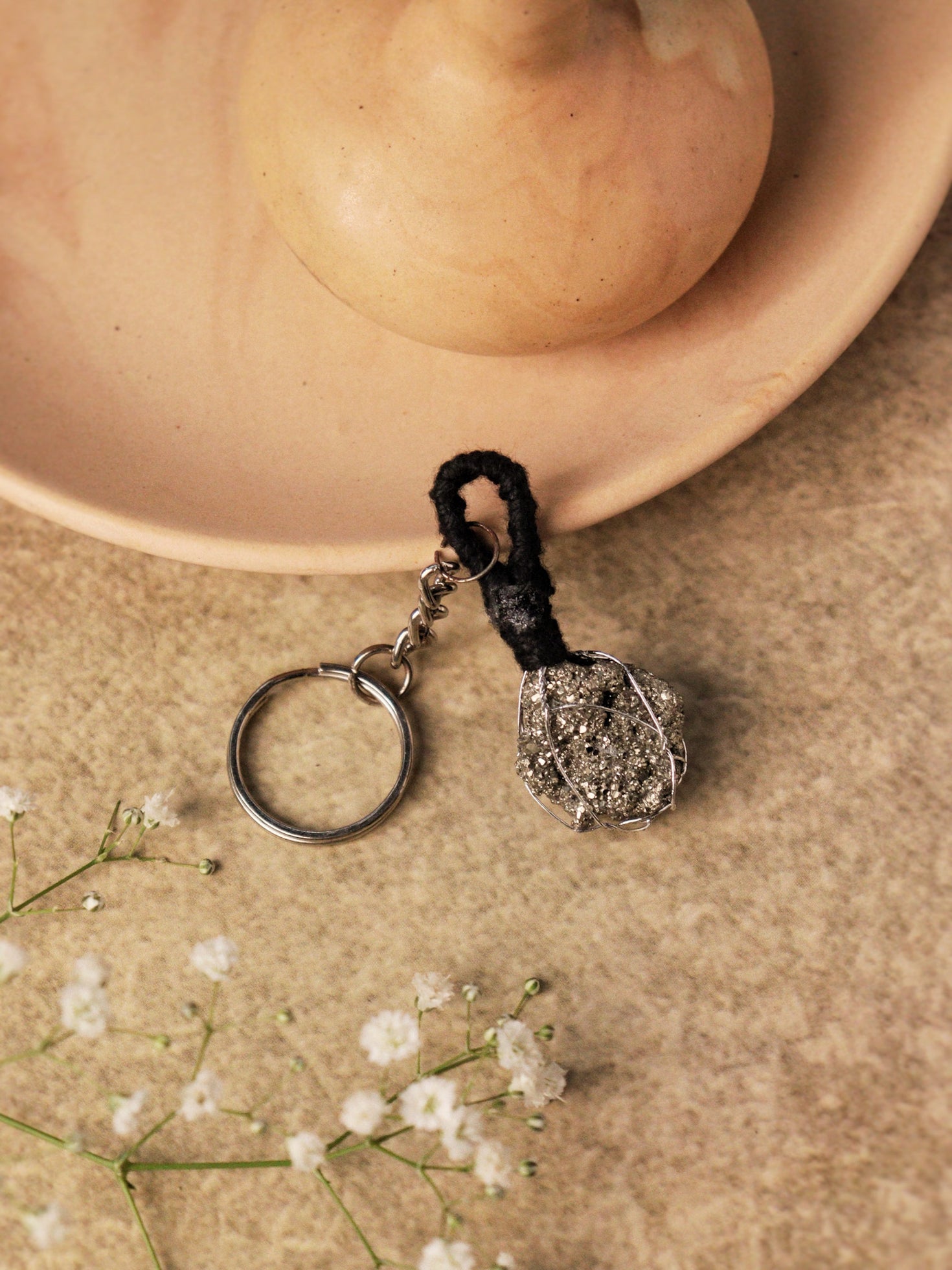 Pyrite Keychain – The Stardust Studio